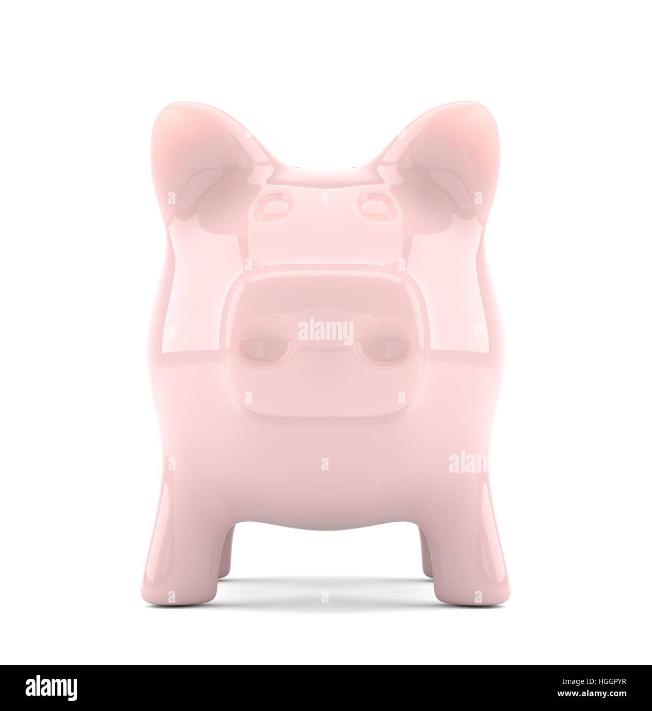 Front view of piggy bank Stock Photo - Alamy