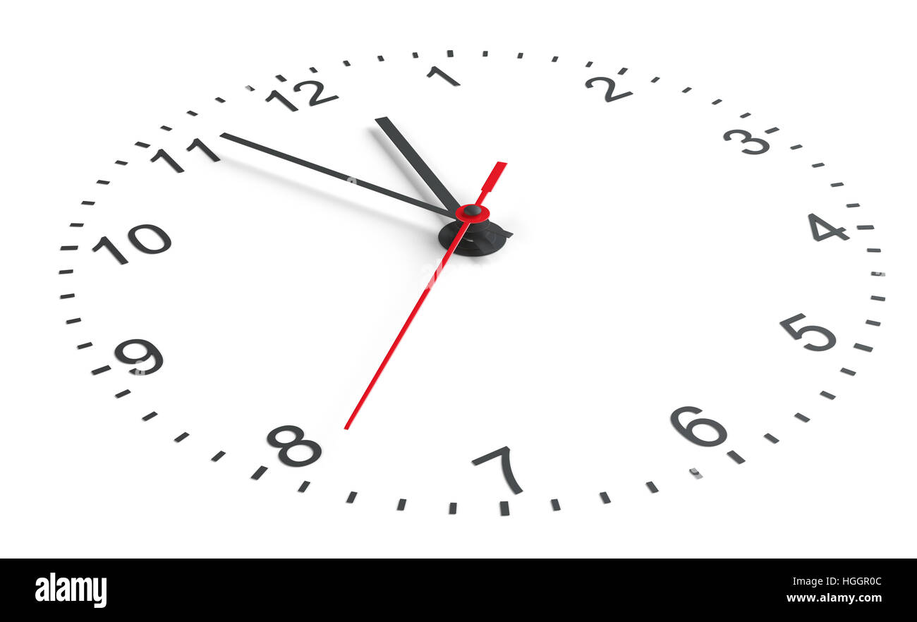 Clock face. Perspective view Stock Photo - Alamy