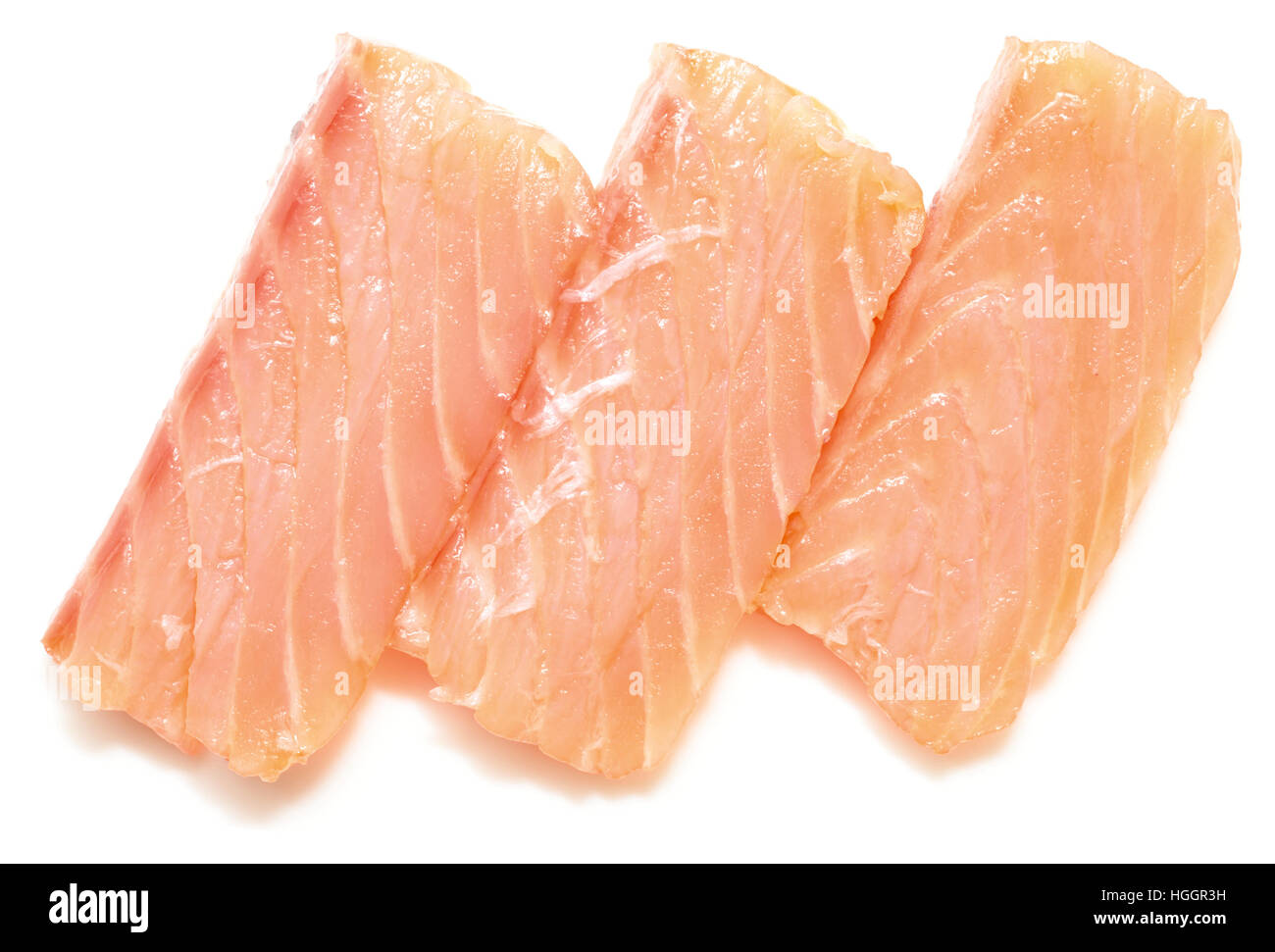 piece of red fish fillet isolated on white Stock Photo - Alamy