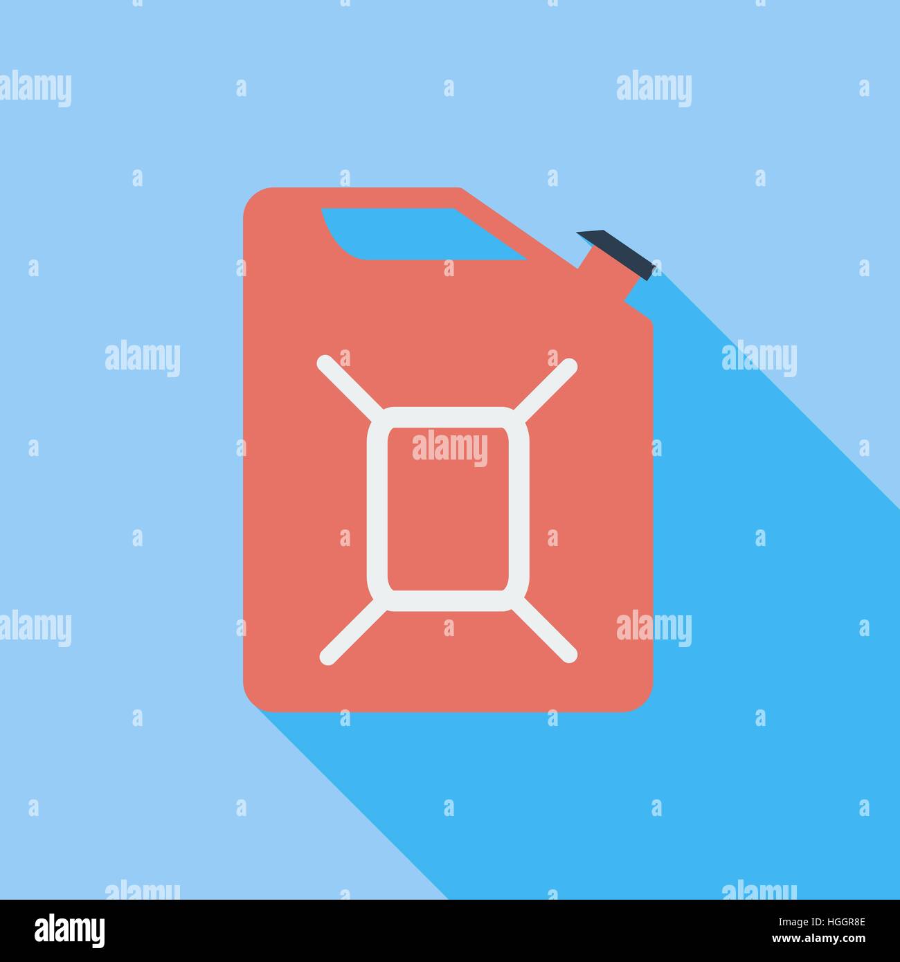 Gas Containers icon. Flat vector related icon with long shadow for web ...