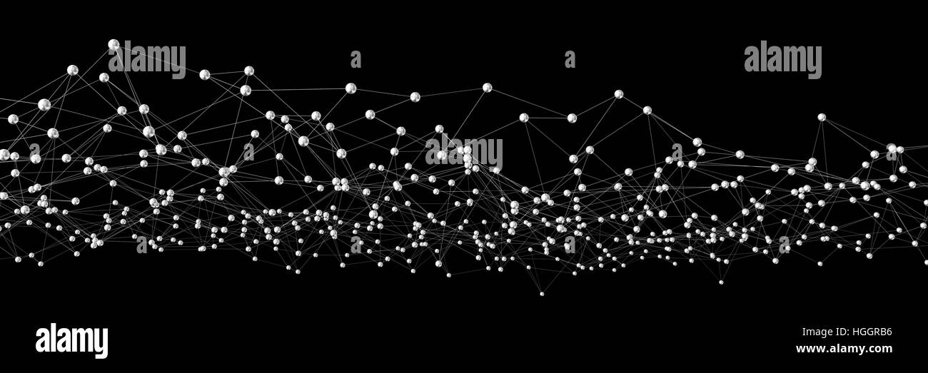 Abstract polygonal blue background Black and White Stock Photos ...