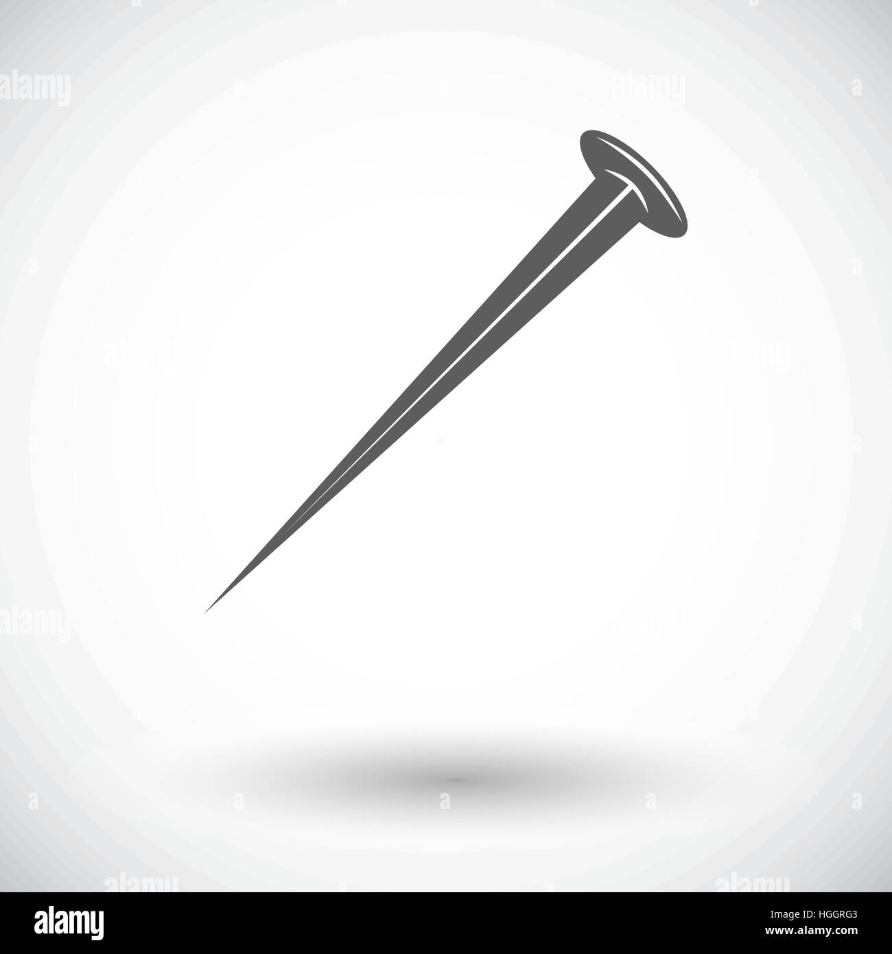 Hobnail. Single flat icon on white background. Vector illustration ...