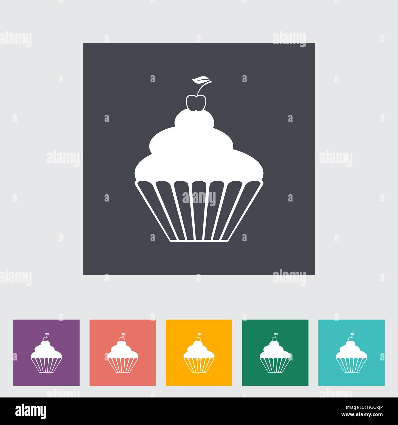 Icon cake. Vector illustration Stock Vector Image & Art - Alamy