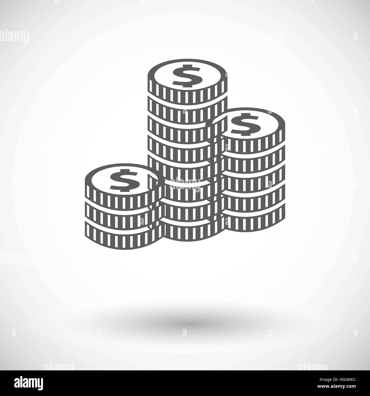 White copper coin vector vectors hi-res stock photography and images ...