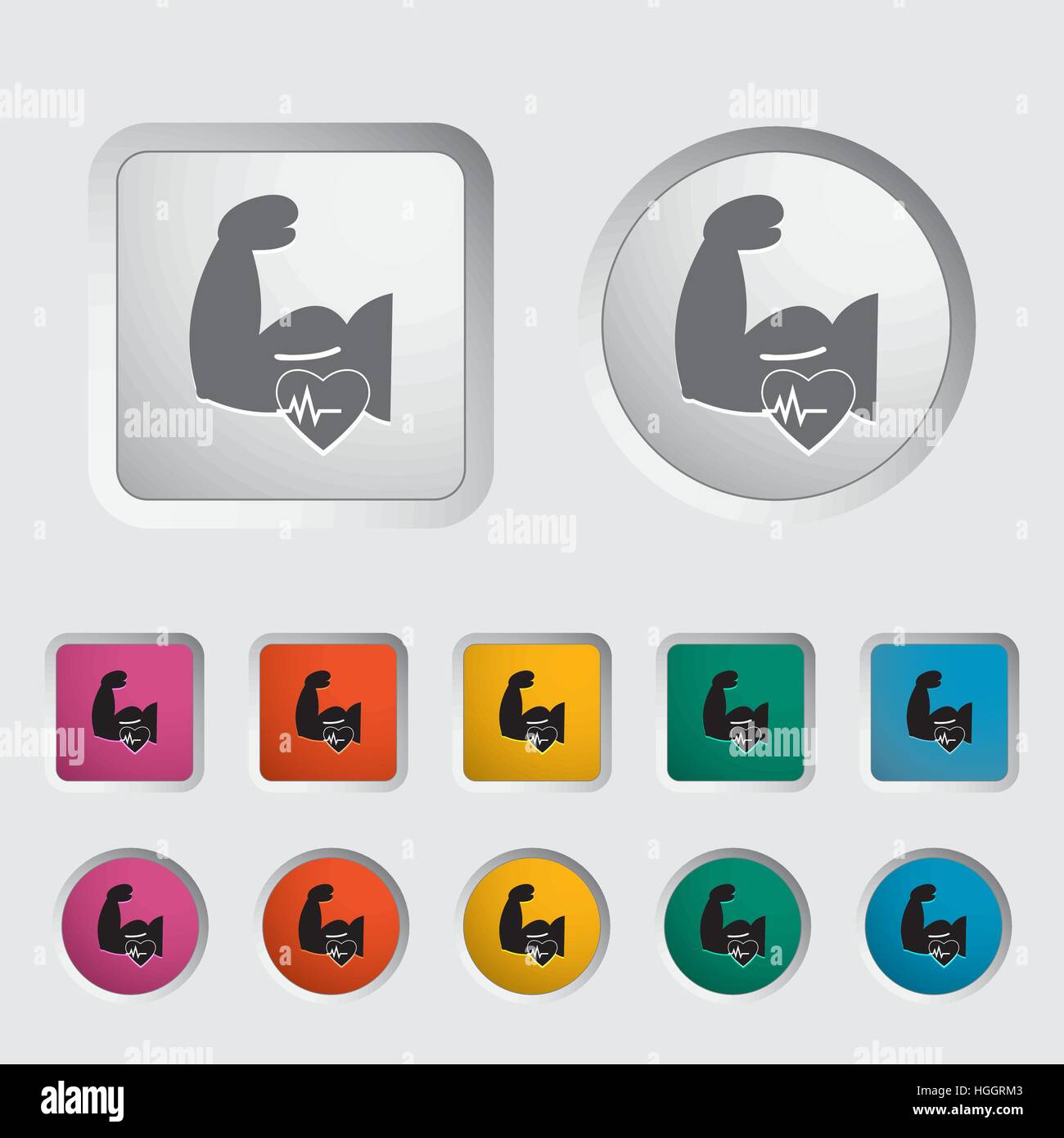 Icon of bodybuilding. Vector illustration Stock Vector Image & Art - Alamy