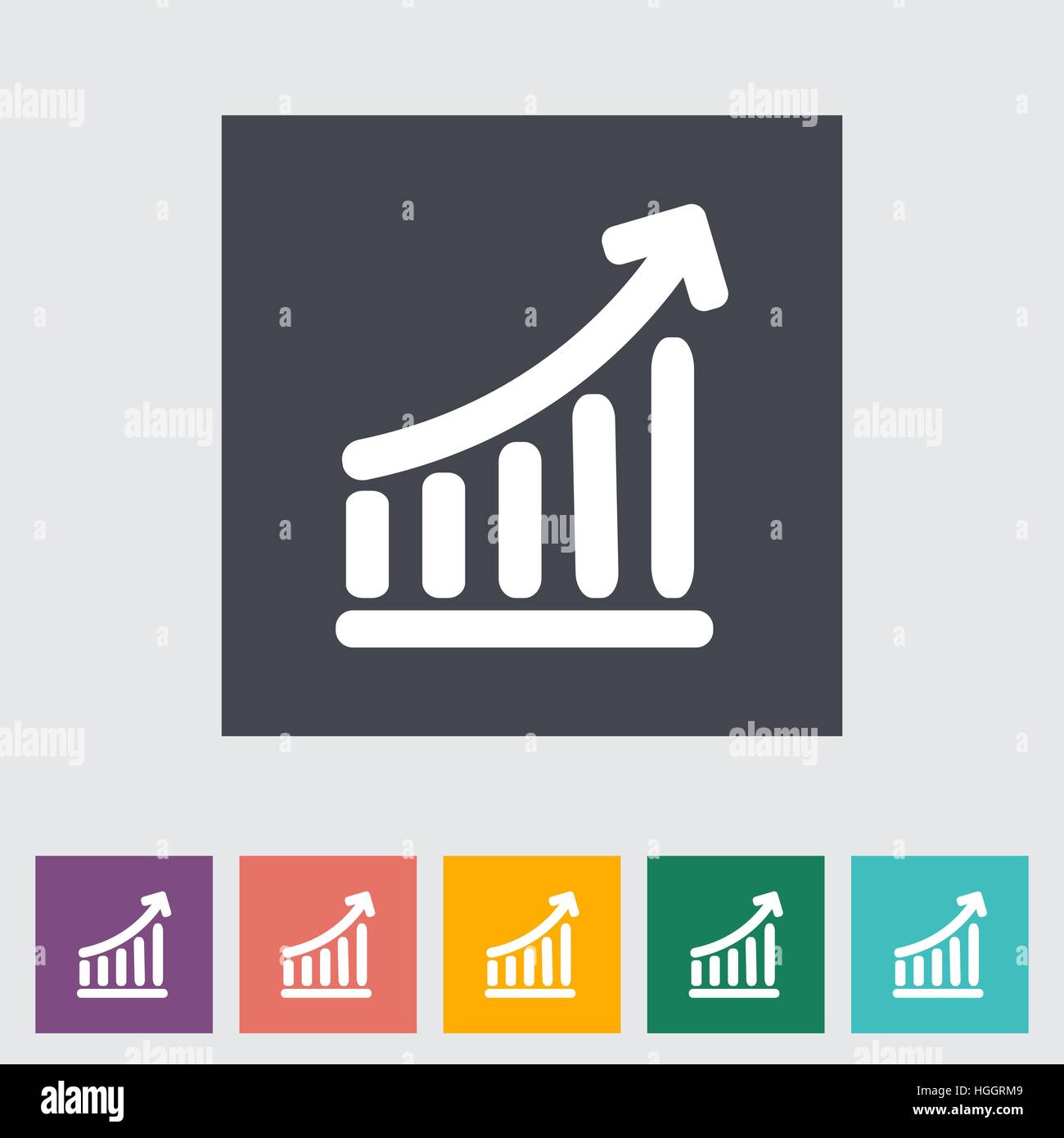 Graph single icon. Vector illustration Stock Vector Image & Art - Alamy