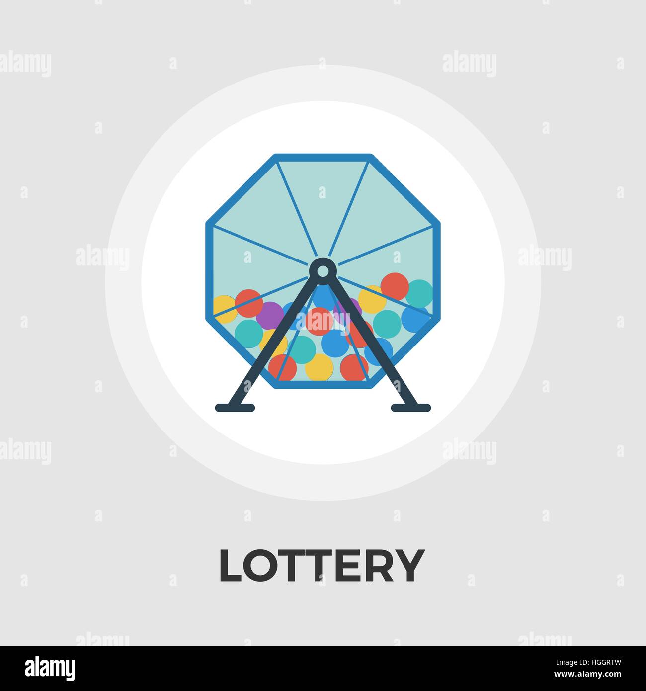 Lotteries icon vector. Flat icon isolated on the white background ...