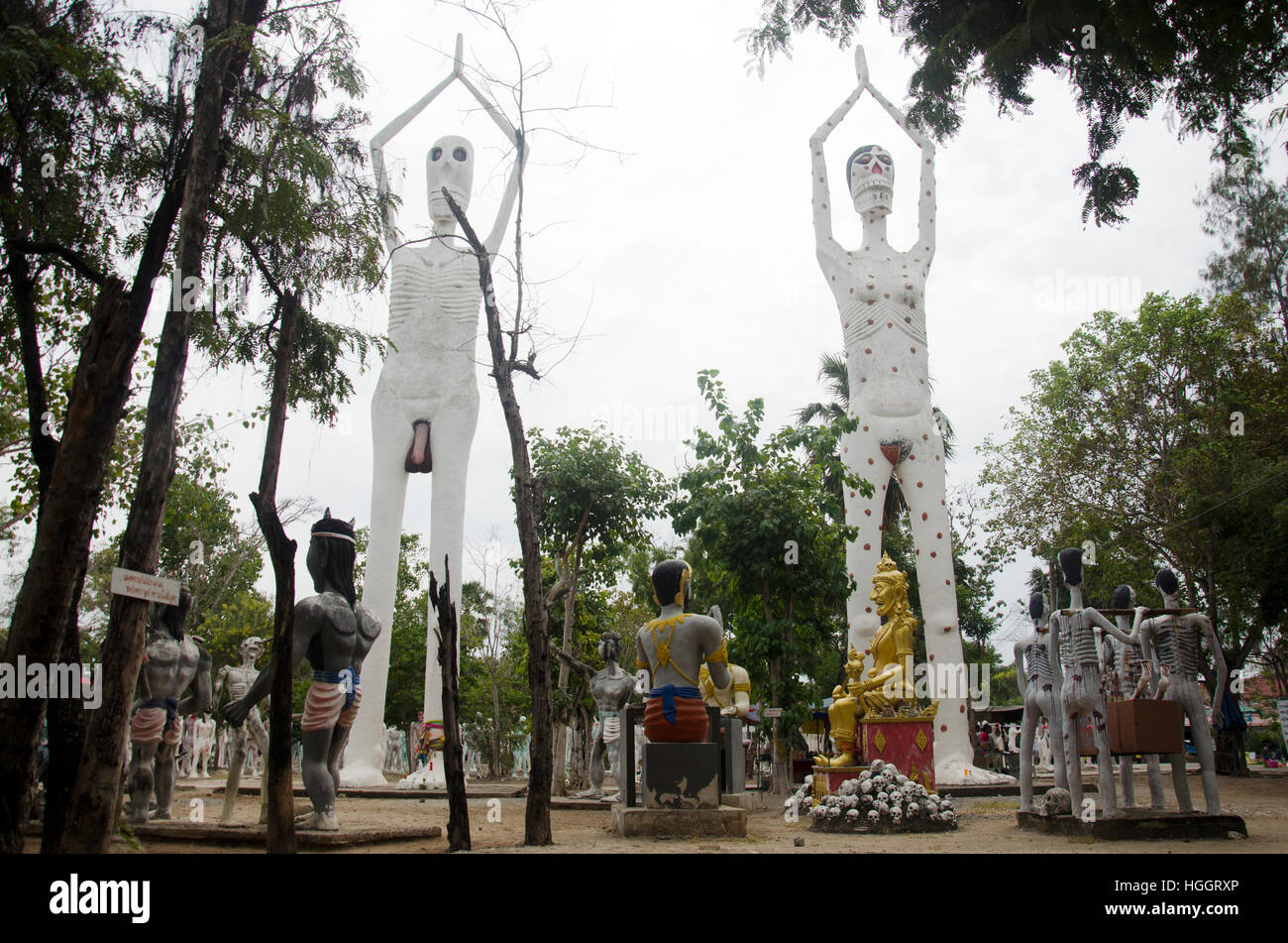 People pray and visit statues of ghost and zombie (Preta) in place of ...