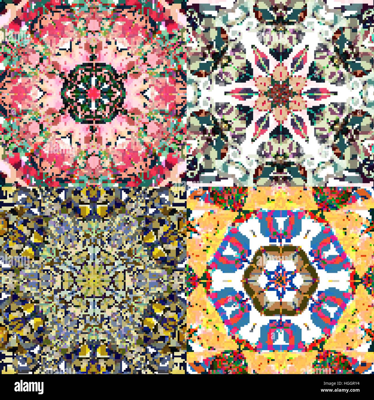 Gorgeous seamless patchwork patterns Stock Vector Image & Art - Alamy