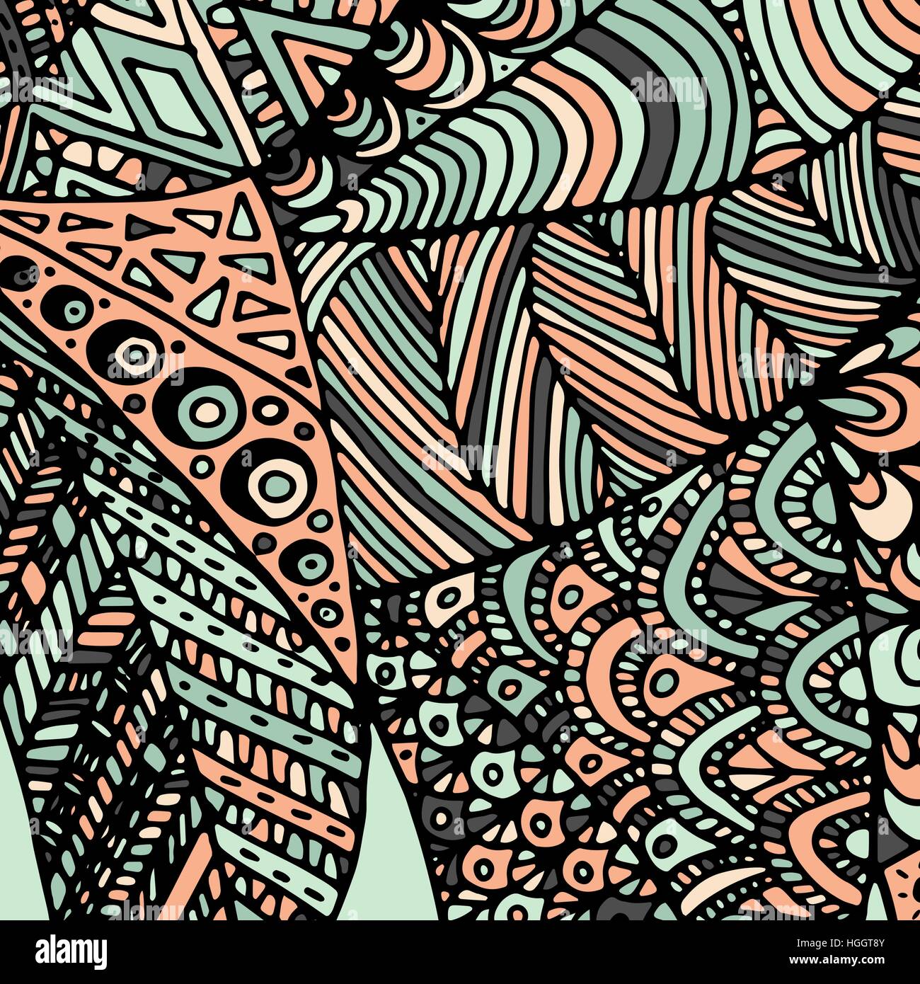 Zentangle ornament. Colorful texture for backgrounds Stock Vector Image ...