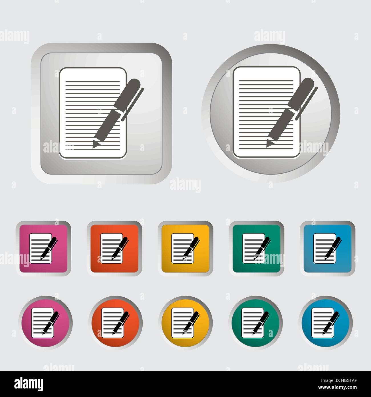 Document single icon. Vector illustration Stock Vector Image & Art - Alamy