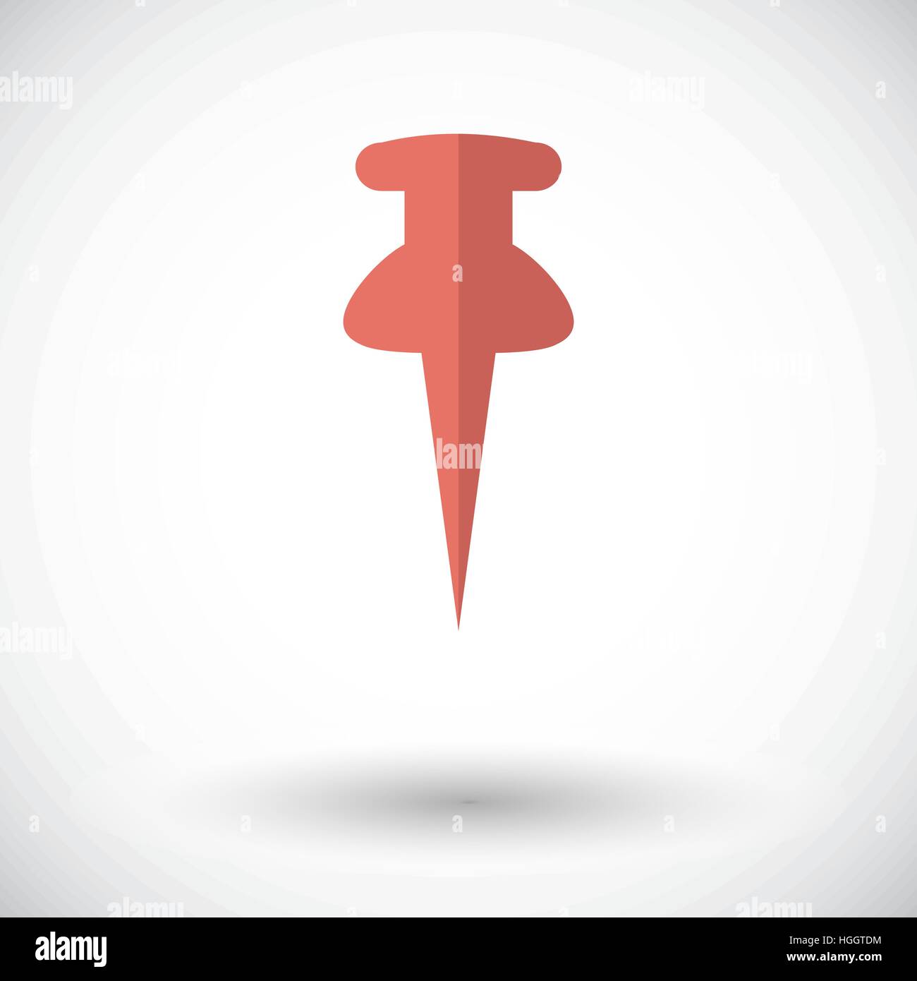 Map pointer. Single flat icon on white background. Vector illustration ...