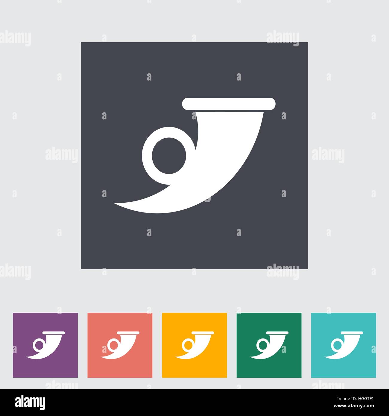 Post symbol single flat icon. Vector illustration Stock Vector Image ...