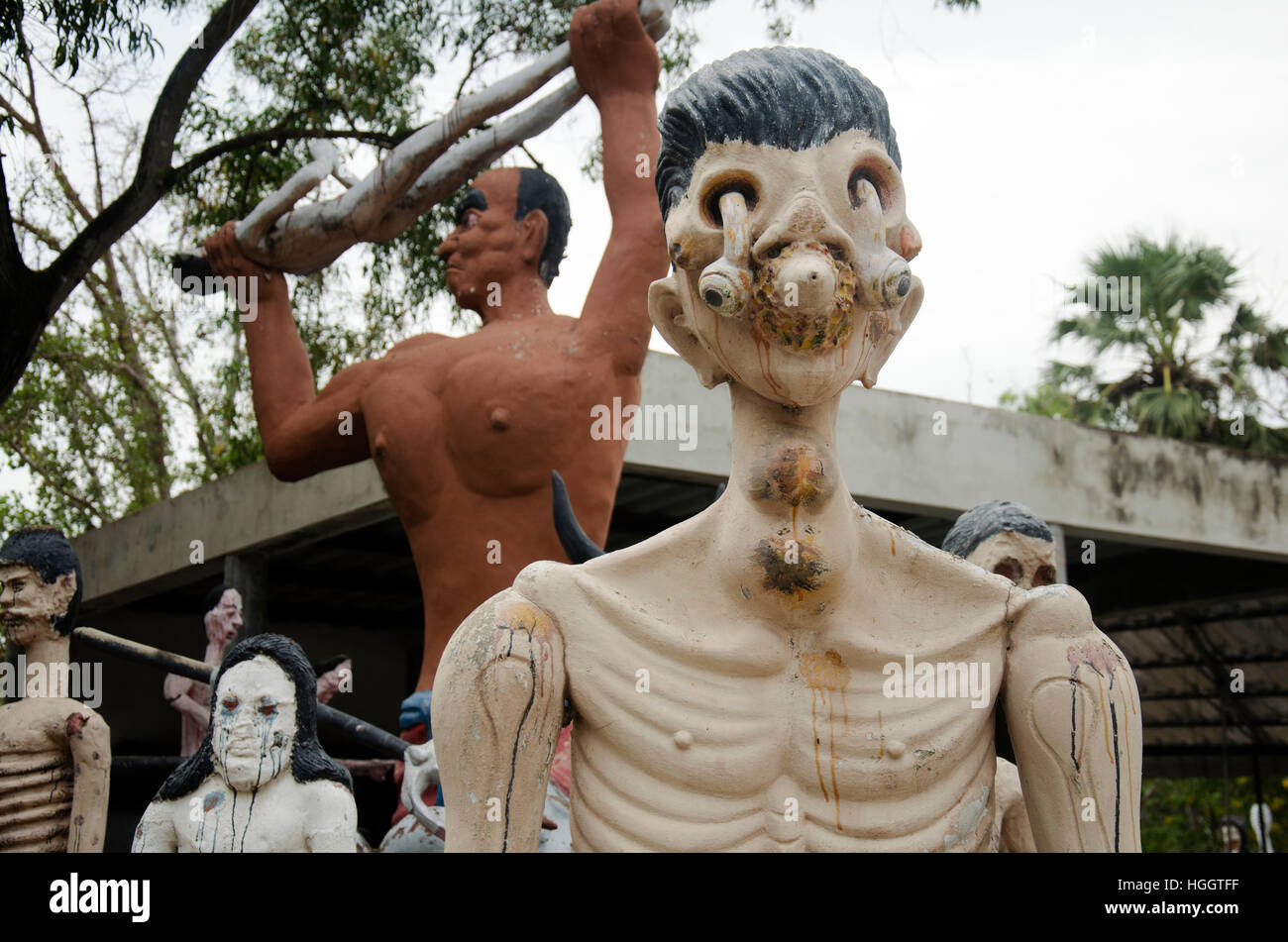 People pray and visit statues of ghost and zombie (Preta) in place of ...