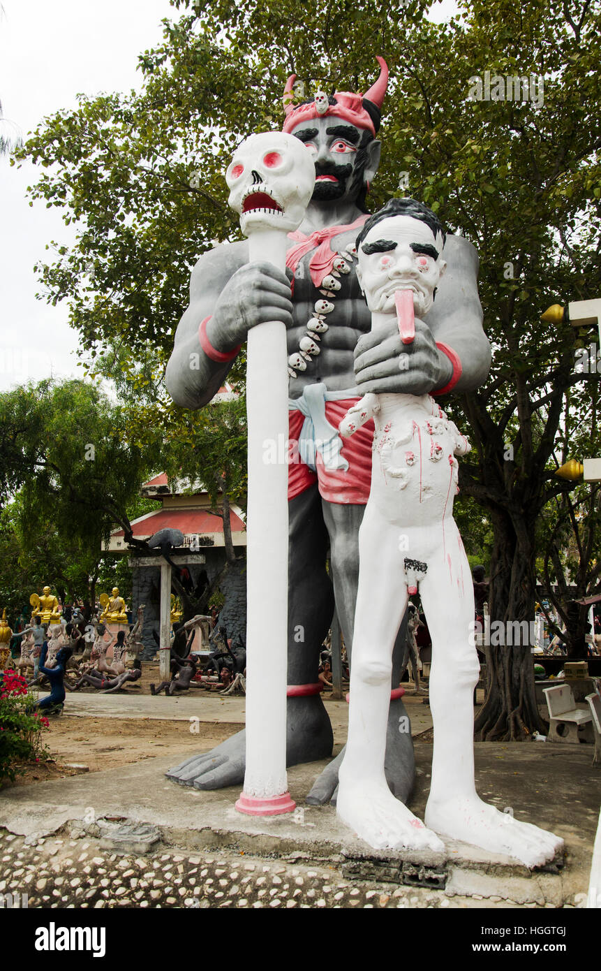 People pray and visit statues of ghost and zombie (Preta) in place of ...