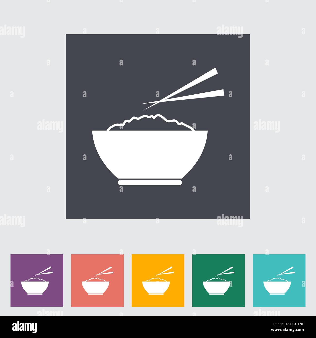 Chopsticks single flat icon Stock Vector Images - Alamy