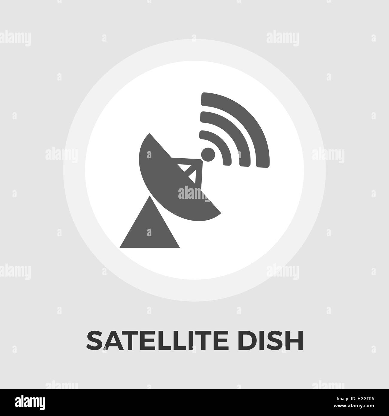 Satellite antenna icon vector. Flat icon isolated on the white ...