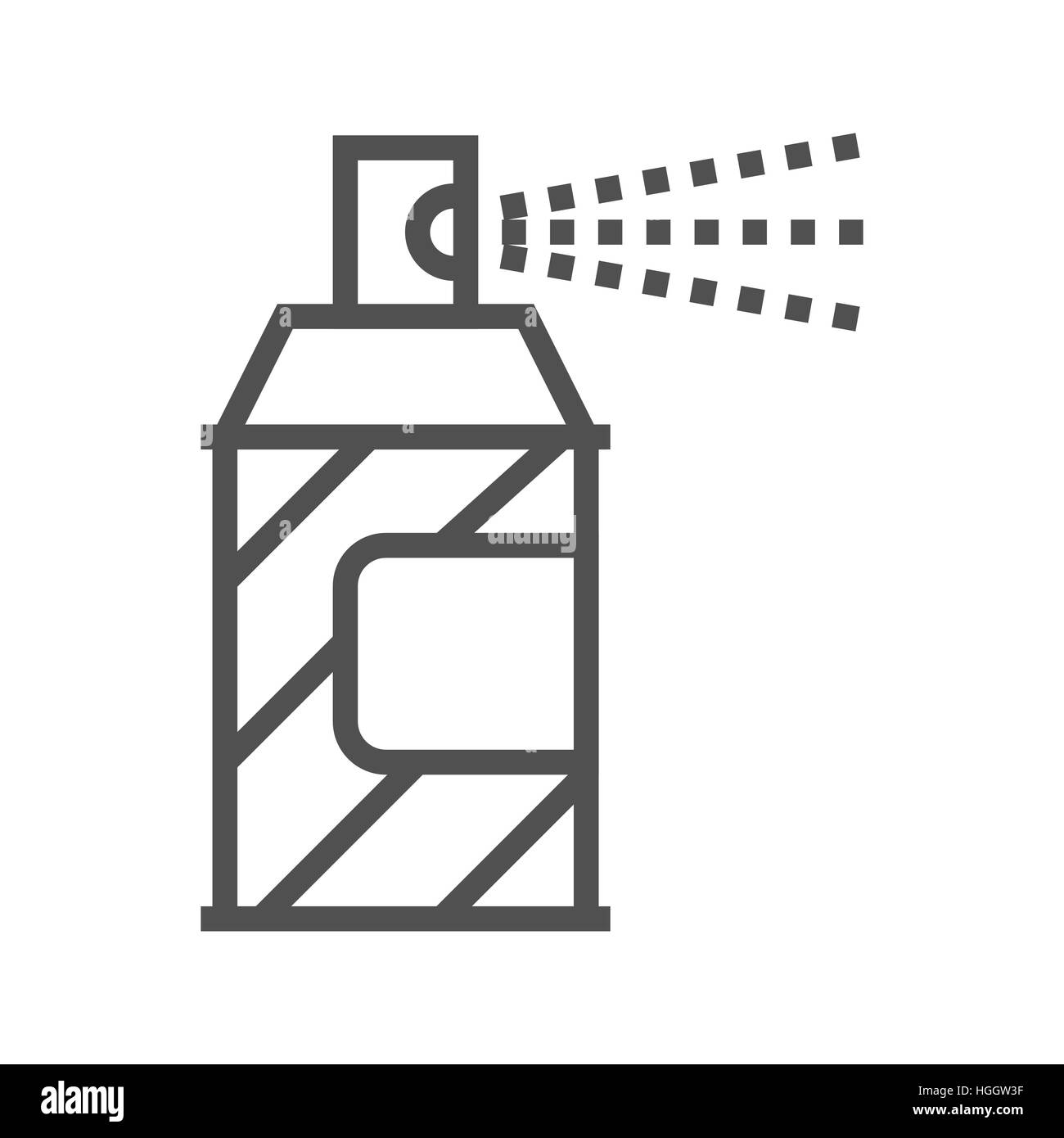 Spray icon modern line Black and White Stock Photos & Images - Alamy