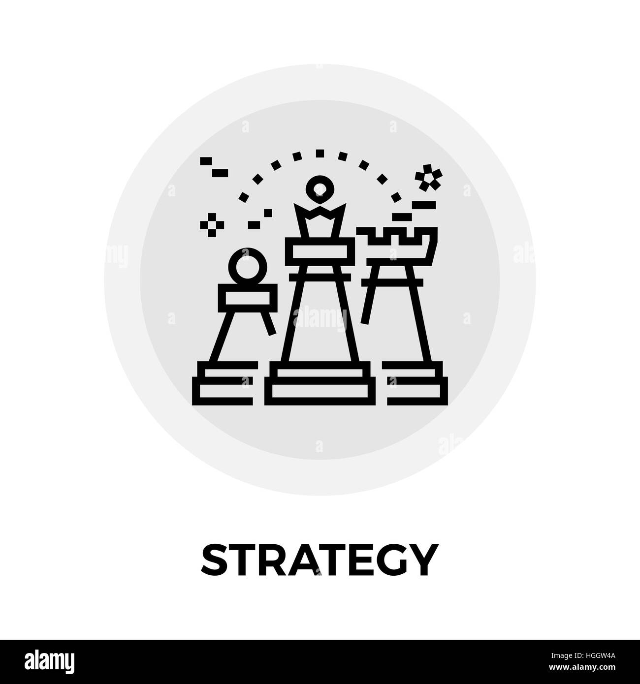 Strategy icon vector. Flat icon isolated on the white background ...