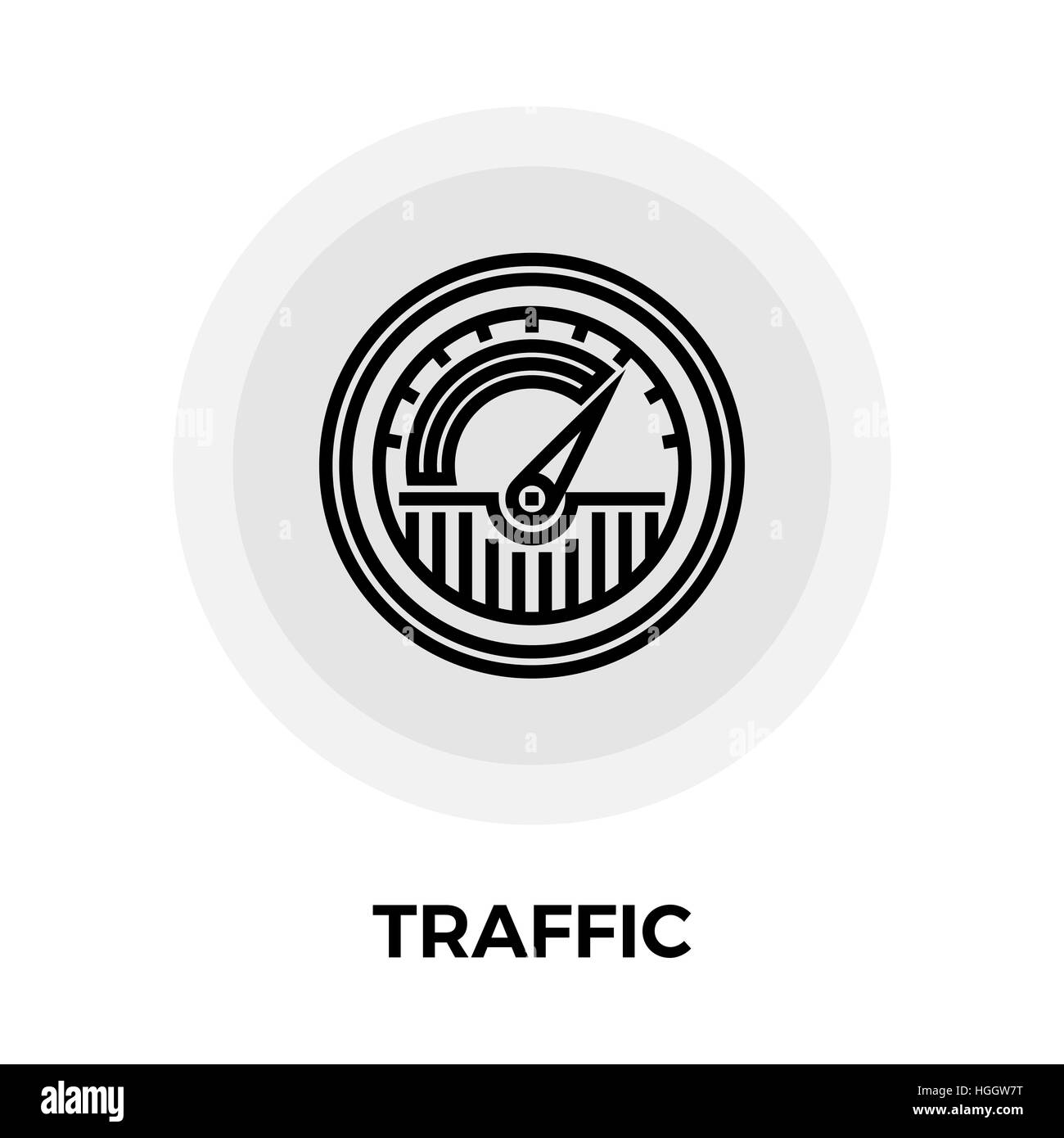 Traffic icon vector. Flat icon isolated on the white background ...