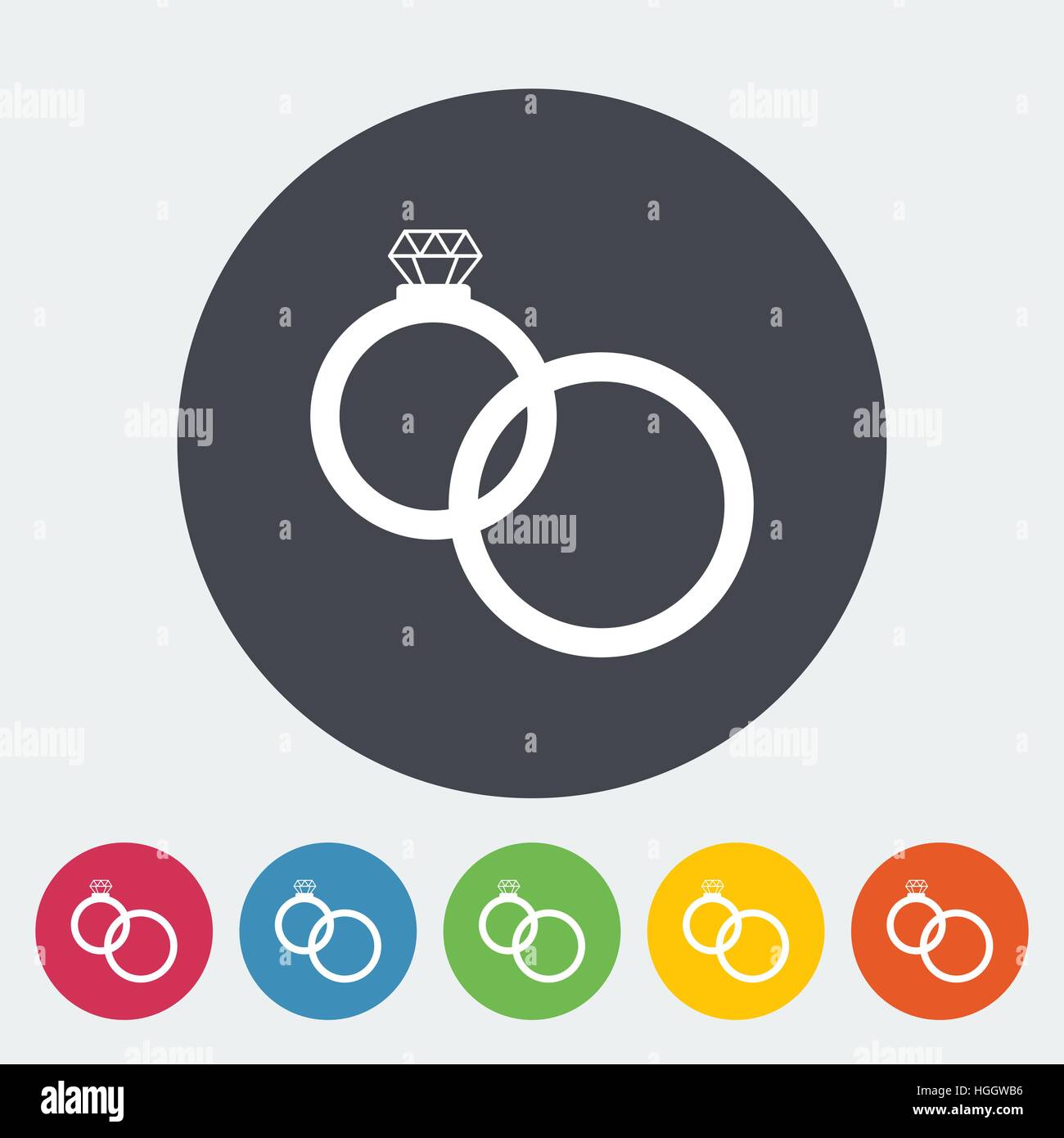 Engagement rings painting Stock Vector Images - Alamy