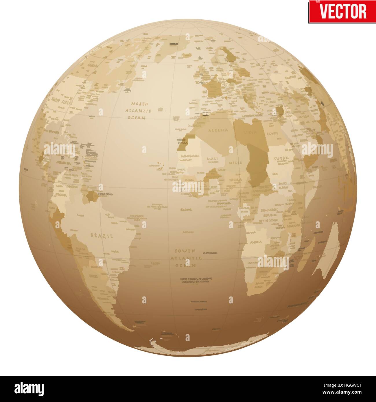 Antique Globe Illustration