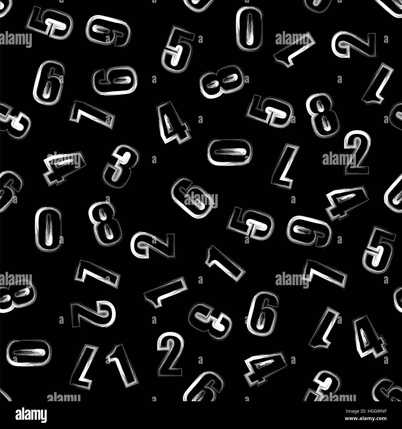 Grunge Numbers Seamless Pattern Stock Photo - Alamy