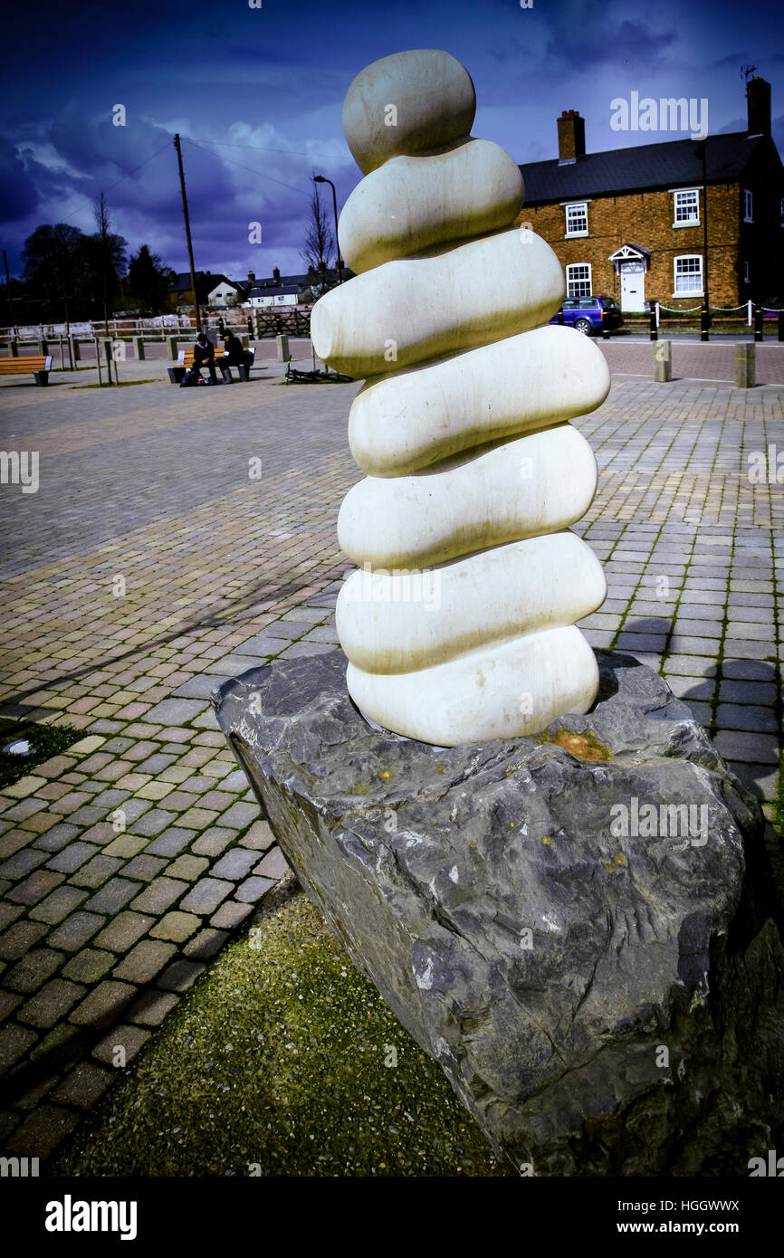 Blue Shipping Containers Stock Photo - Alamy