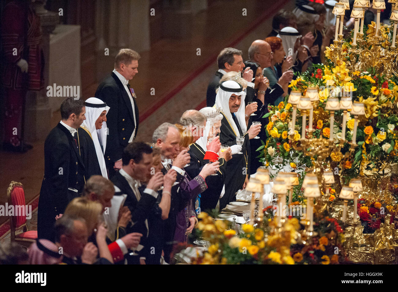 State banquet for his highness The Amir of the state of Kuwait by HM ...