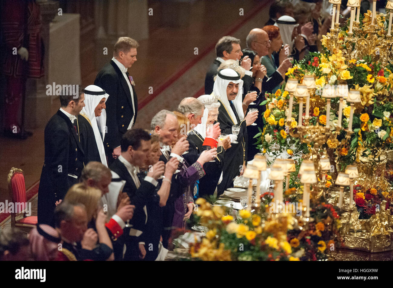 State banquet for his highness The Amir of the state of Kuwait by HM ...