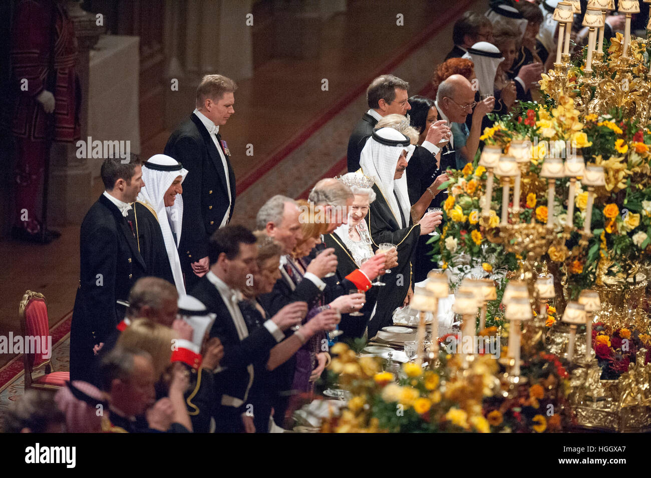 State banquet for his highness The Amir of the state of Kuwait by HM ...