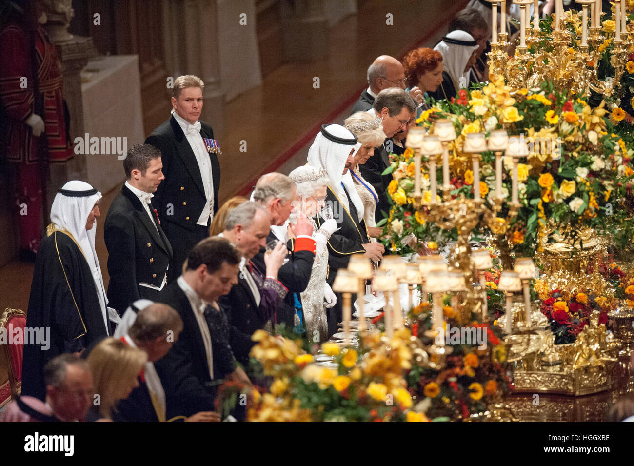 State banquet for his highness The Amir of the state of Kuwait by HM ...