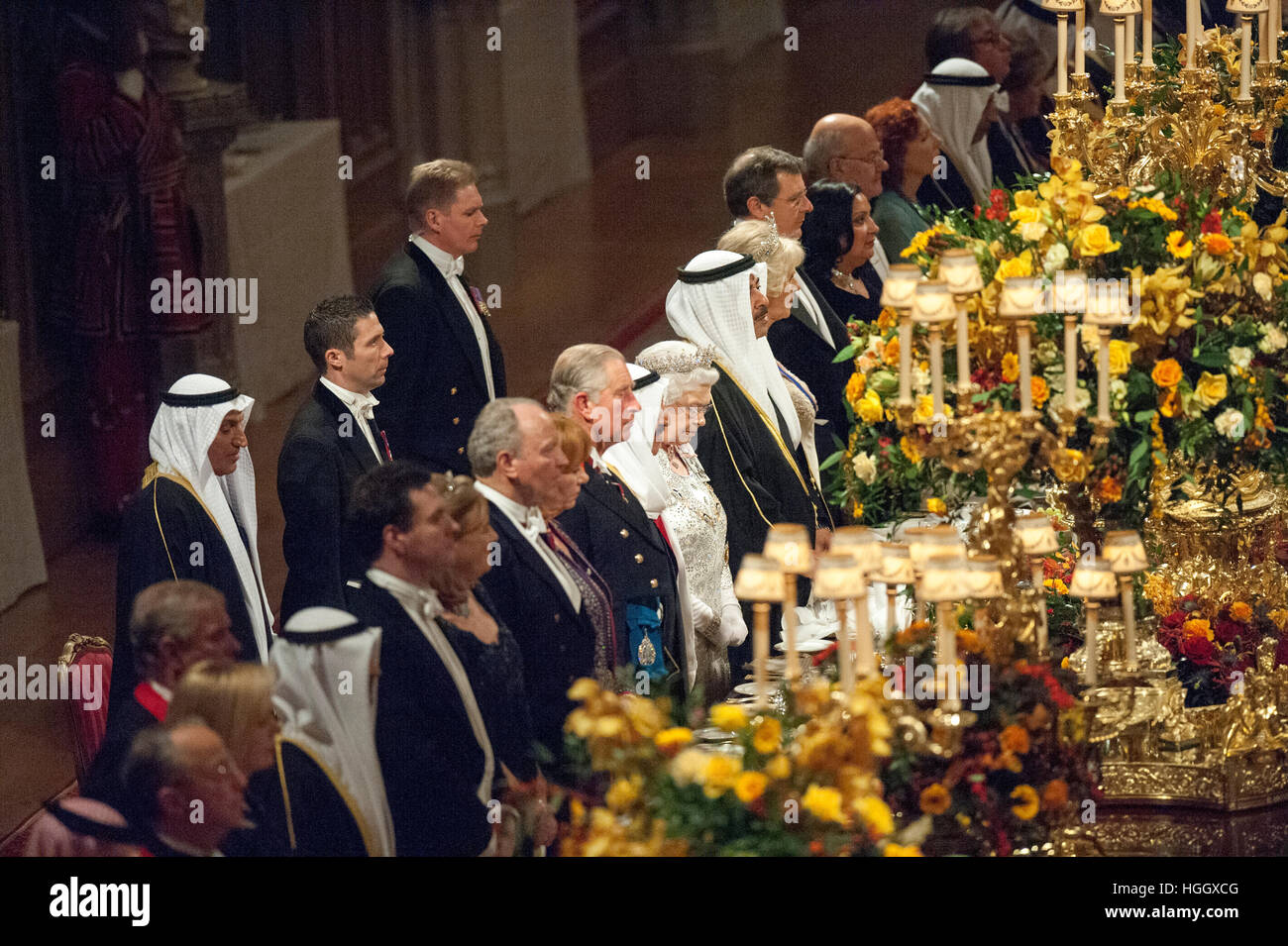 State banquet for his highness The Amir of the state of Kuwait by HM ...