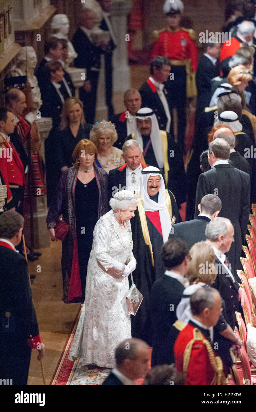State banquet for his highness The Amir of the state of Kuwait by HM ...