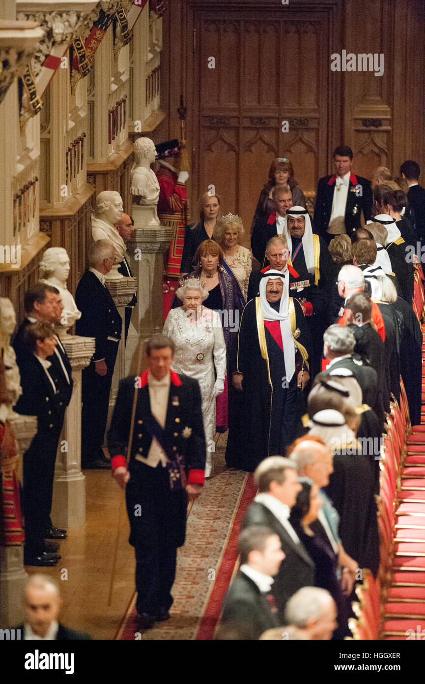 State banquet for his highness The Amir of the state of Kuwait by HM ...