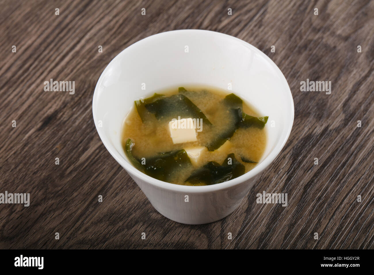Japan traditional Miso soup with tofu cheese Stock Photo - Alamy