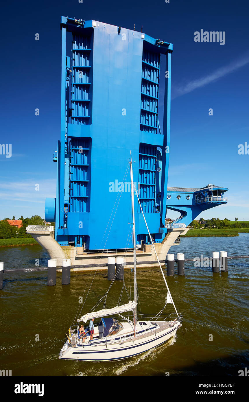 Blue river bridge isle usedom hi-res stock photography and images - Alamy