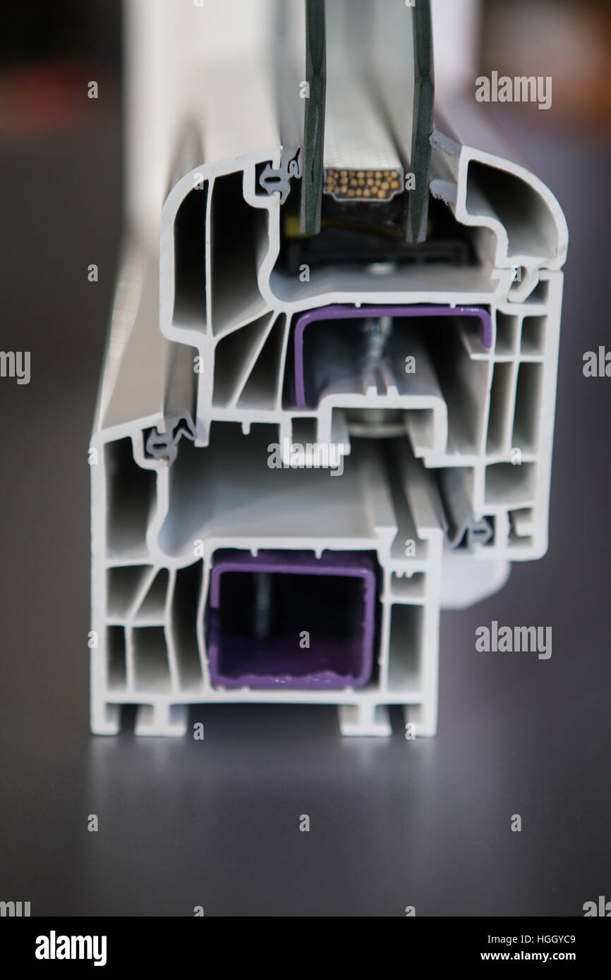 pvc protruded profile for windows and doors manufacturing .selective ...