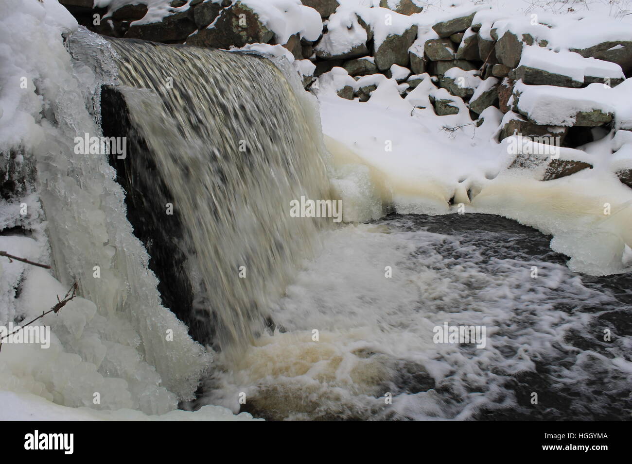 Waterfall and river Stock Photo - Alamy