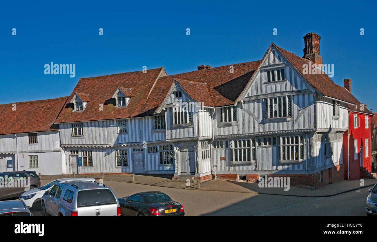 The Guildhall in Lavenham, Suffolk, England. One of the finest and best ...