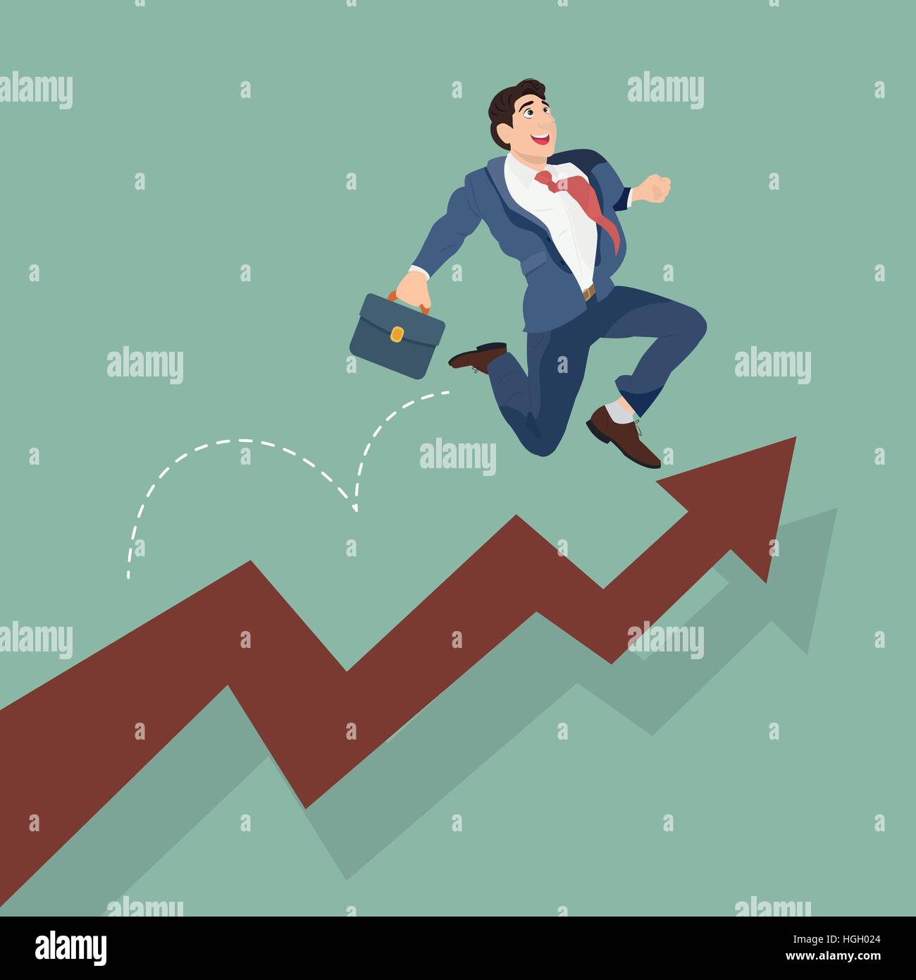 Businessman jump over growing chart Stock Vector Image & Art - Alamy Businessman jump over growing chart Stock Vector Image & Art - Alamy