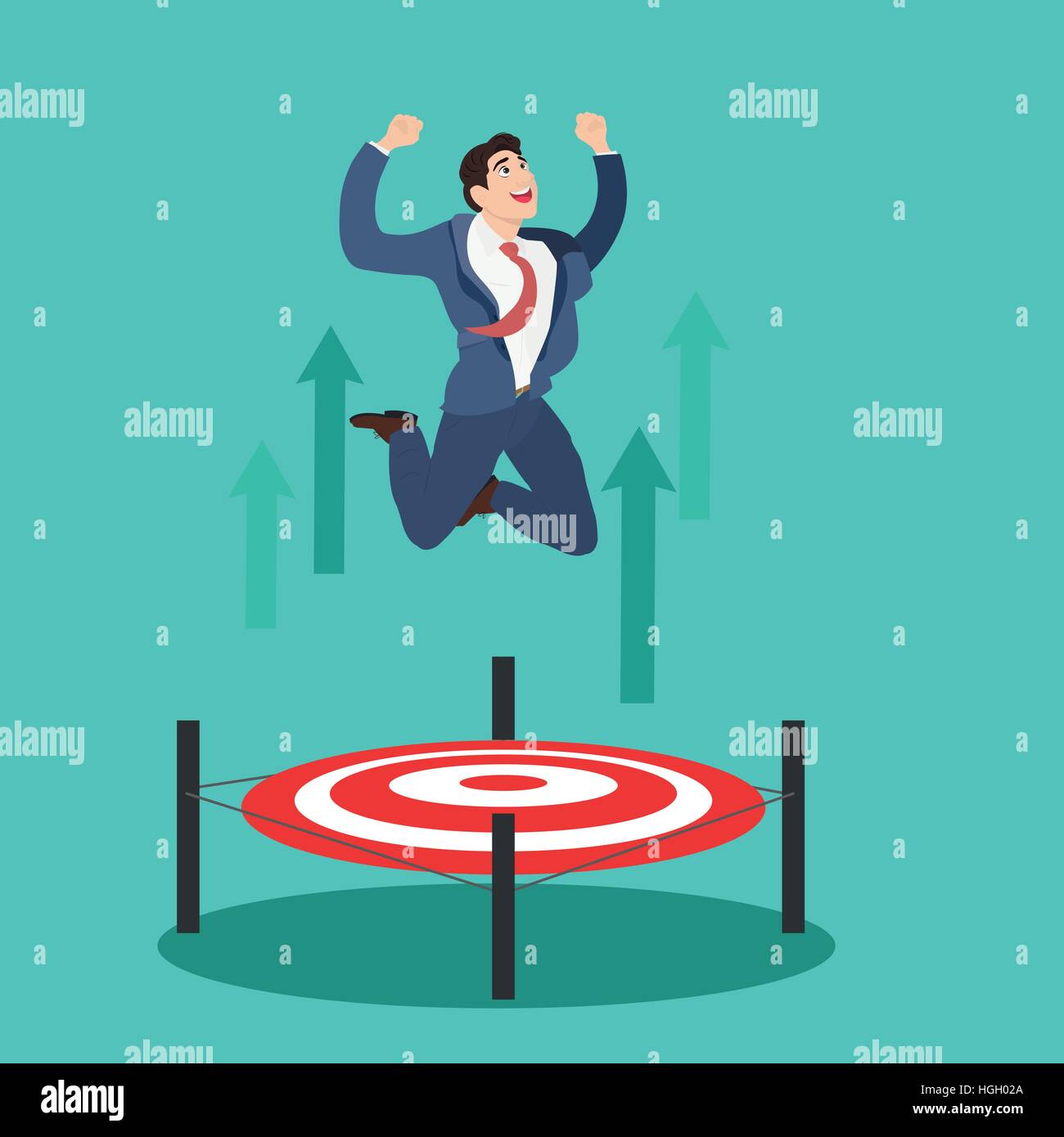 Jump trampoline jumping cartoon hi-res stock photography and images - Alamy