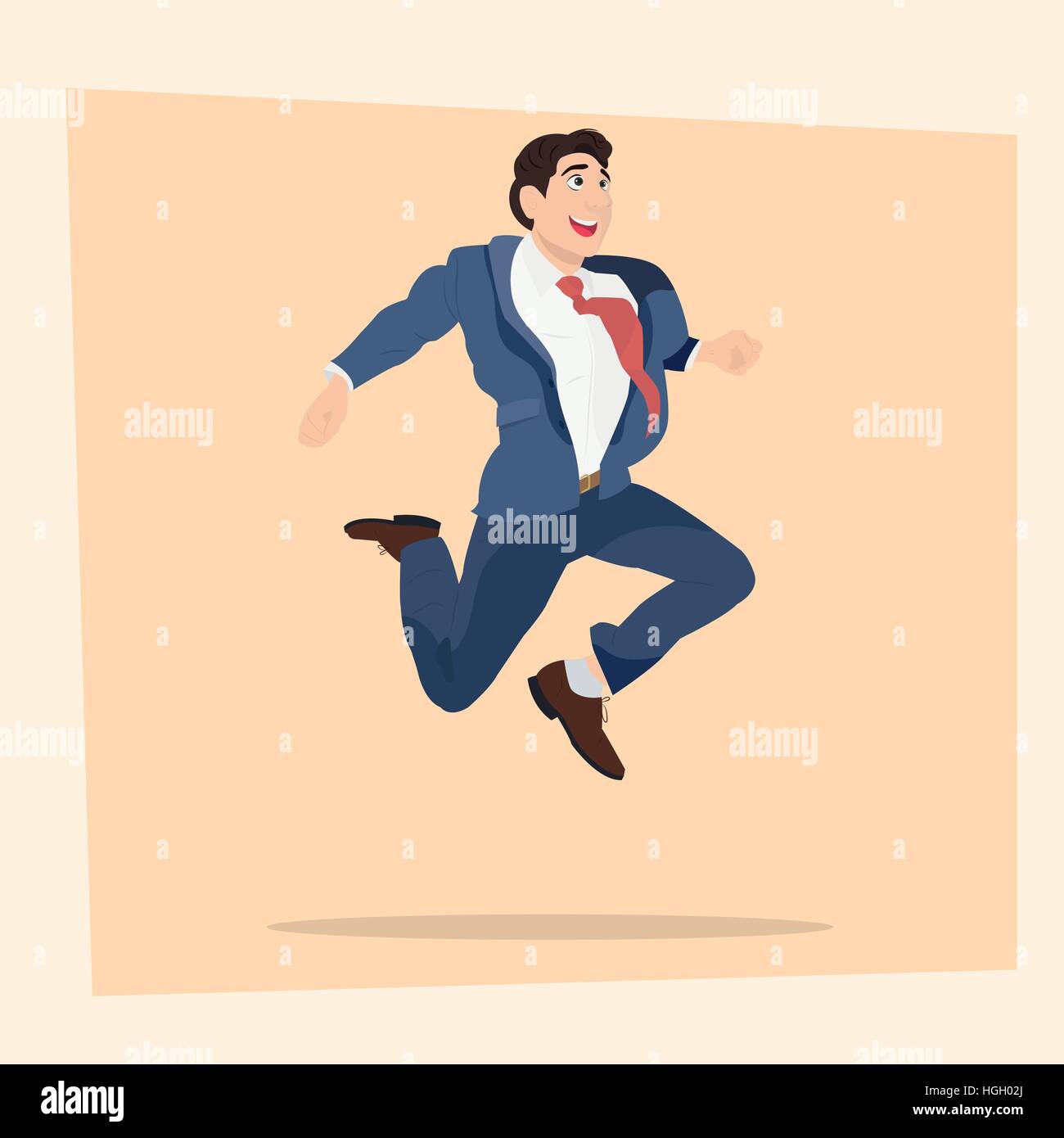 Business concept happy man Stock Vector Images - Alamy