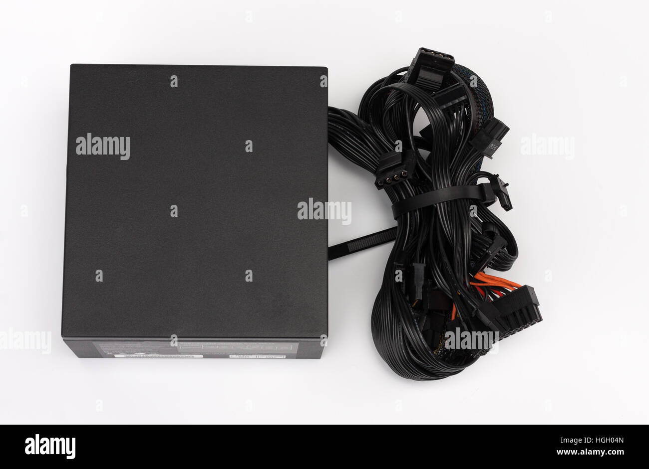 Computer power supply unit, isolated on white background Stock Photo ...