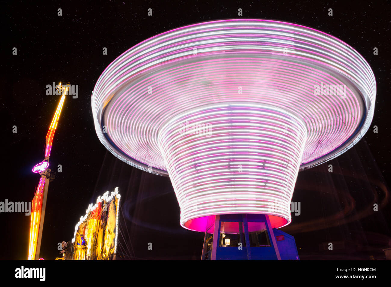 Spinning wheel fair ground ride hi-res stock photography and images - Alamy