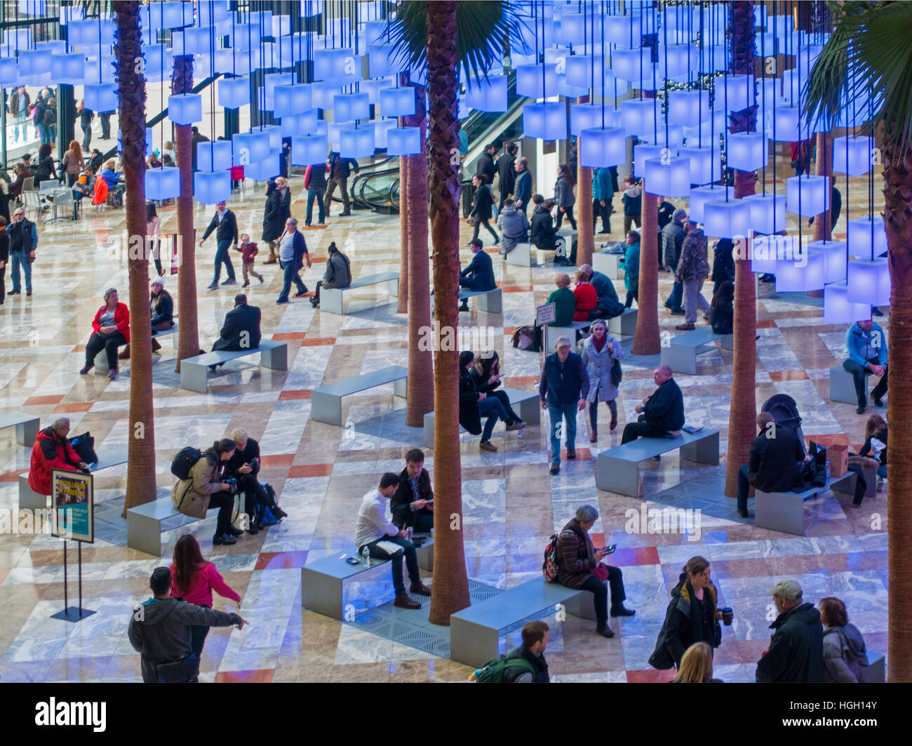 Brookfield Place atrium in NYC Stock Photo - Alamy