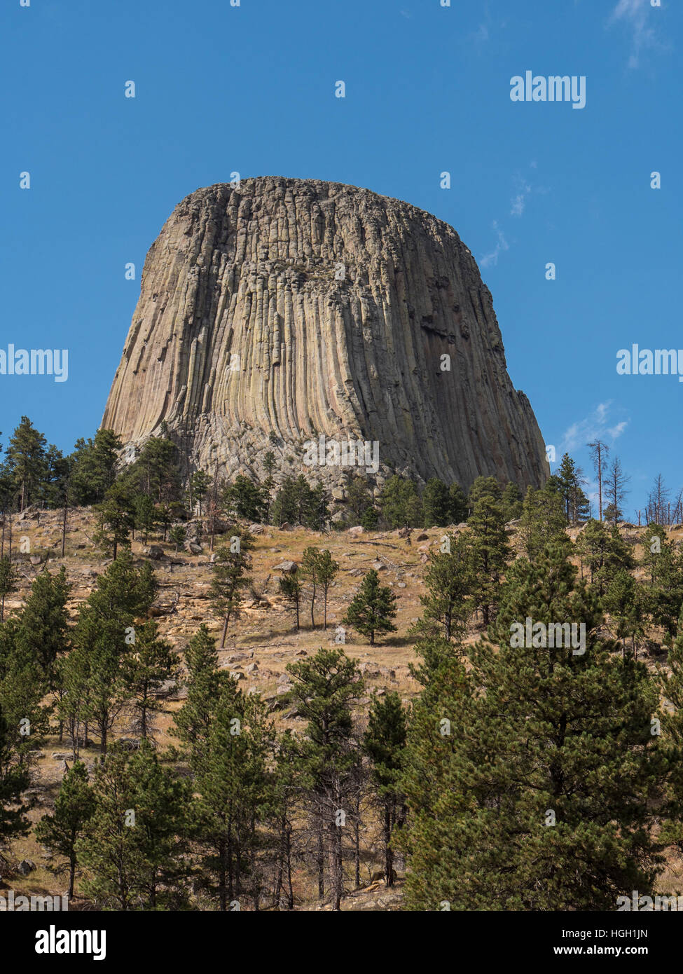 Devil's Tower from near Prairie Dog Town, Devil's Tower National ...