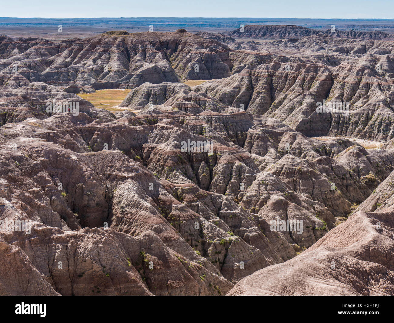 Badlands from the Burns Basin Overlook, Badlands Loop Road, Badlands ...