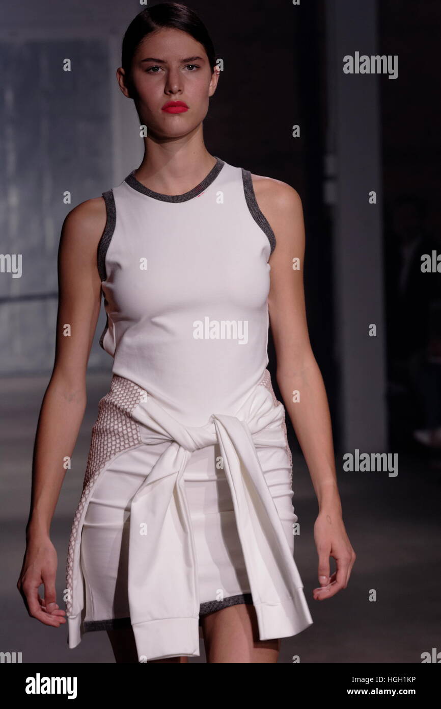 A model walks the runway at the V Franz fashion show Stock Photo - Alamy