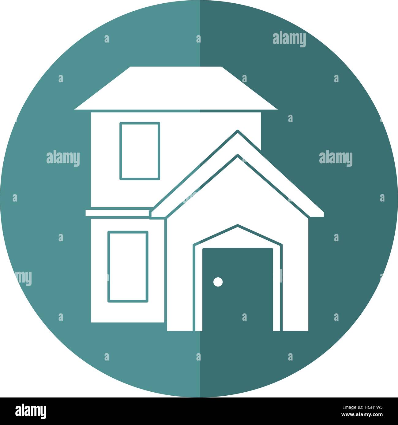 house home residential style modern shadow Stock Vector Image & Art - Alamy